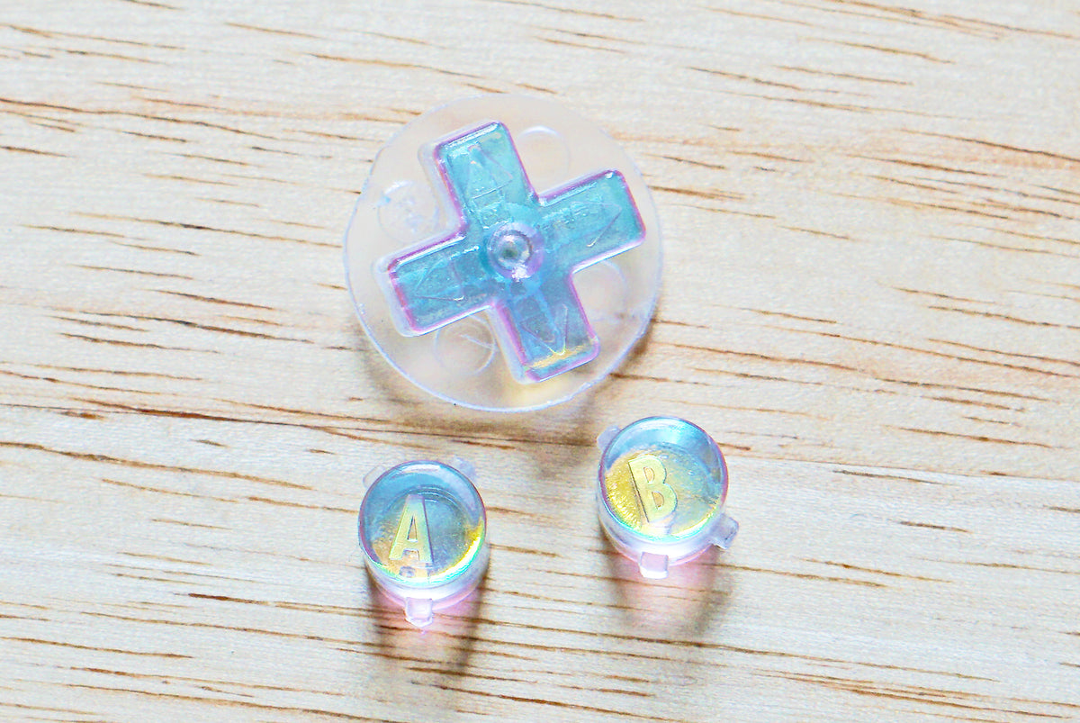 Aurora Pearl Gameboy Advance buttons – Genius Game Mods