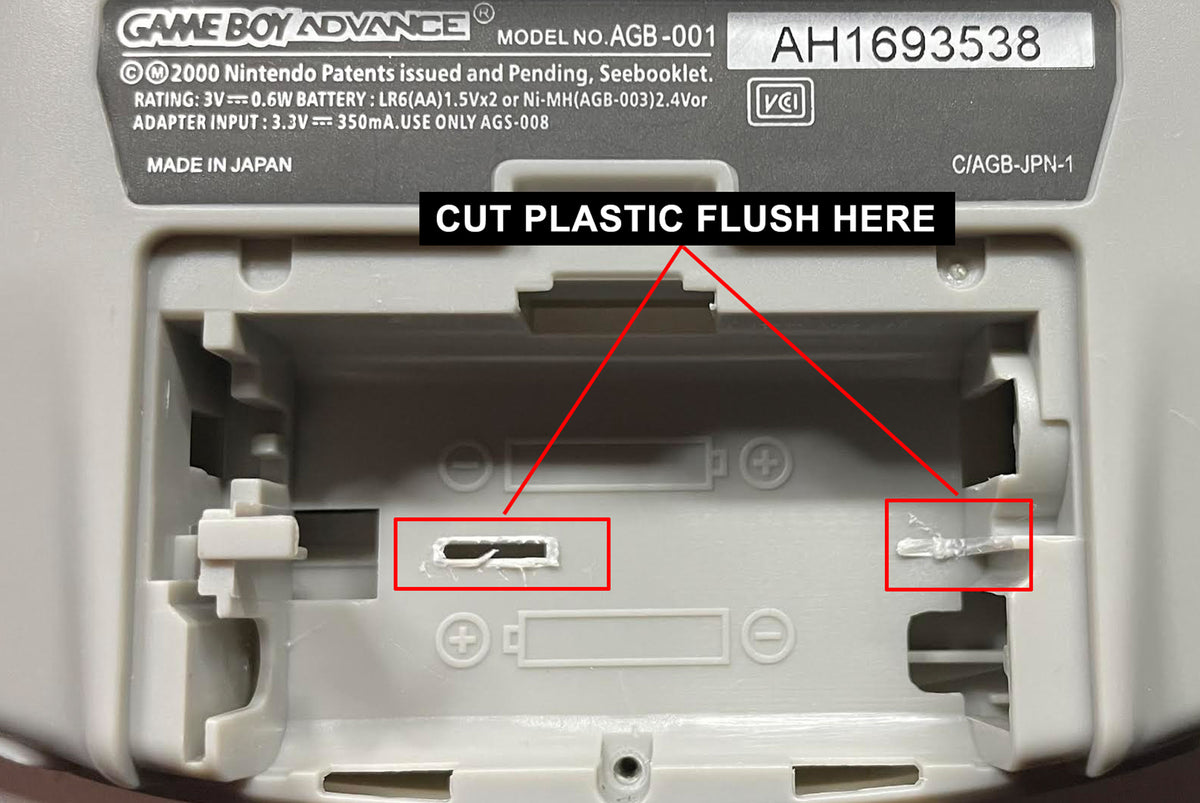 Rechargeable Battery Pack for Gameboy Advance GBA – Genius Game Mods